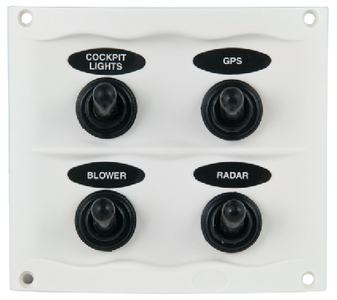 Marine Electrical Panel Marinco Contour Waterproof 6-Way Switch Panel ...