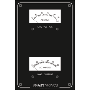 Paneltronics Standard Panel Ac Meter - 0-150 Ac Voltmeter & 0-50AMP ...