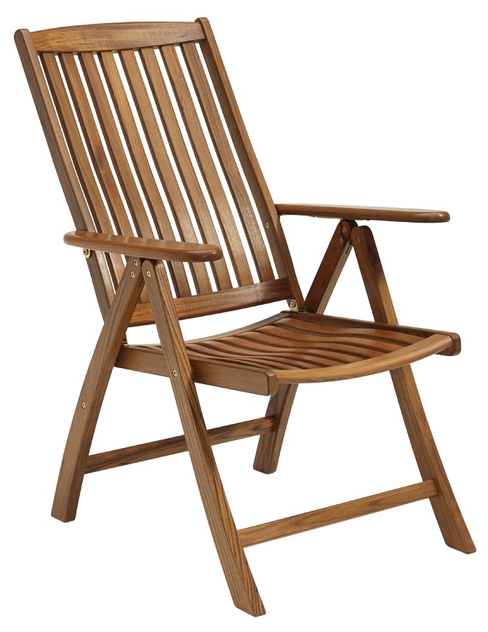 WhiteCap 60071 Teak Reclining Arm Chair - WhiteCap 60071 - Deckchairs ...